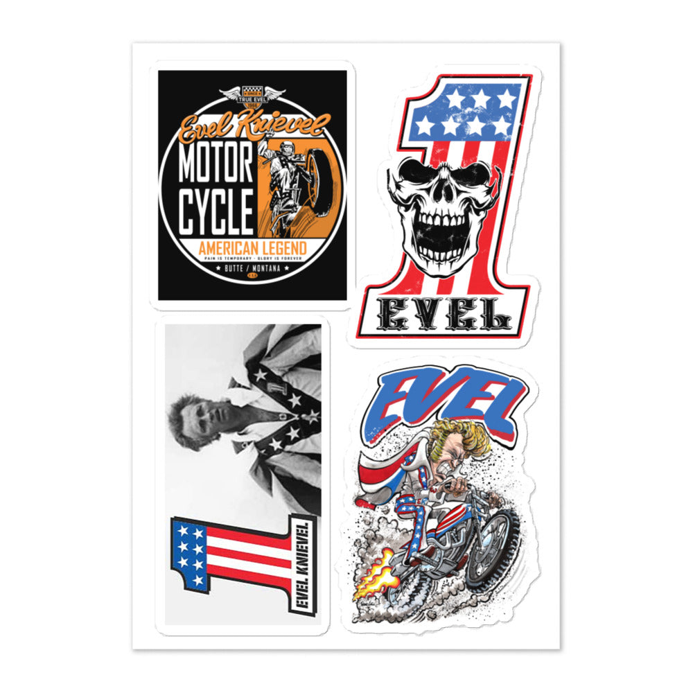 Evel Knievel Stickers
